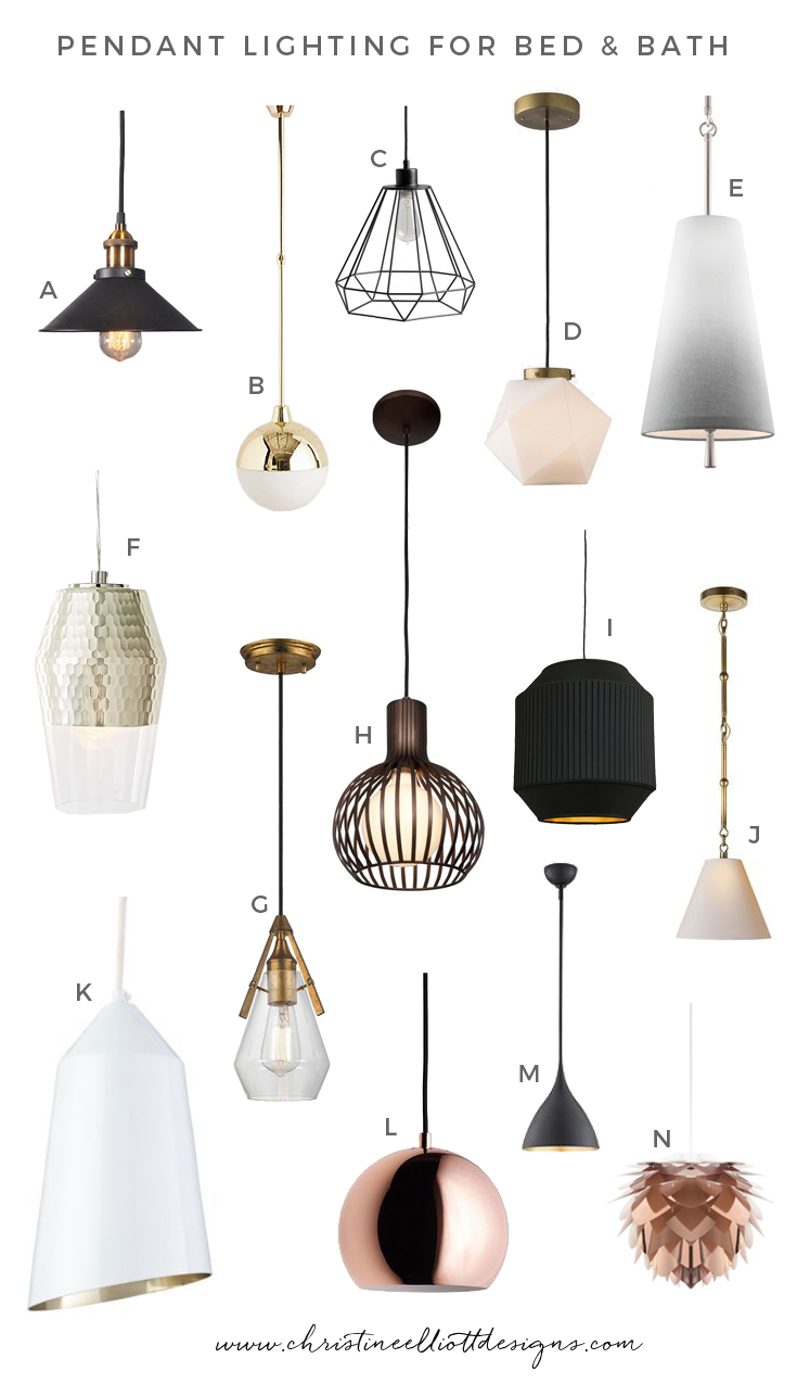 Pendant Lighting : Not just for kitchens anymore. - Christine Elliott ...